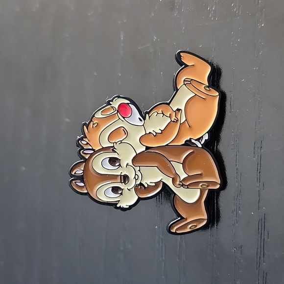 Disney | Jewelry | Disneys Chip N Dale Inspired Enamel Pin | Poshmark